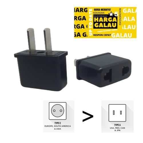 Promo Over Steker Bulat ke Gepeng Convert ASIA EU to US JPN / Tipe C to ...