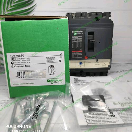 Jual MCCB/BREAKER NSX160F 112-160A 36KA 3POLE TM160D Schneider ...
