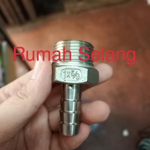 Jual Nepel Selang Stainless Steel 304 Selang 5/8 Inch ke Drat Luar 1 ...