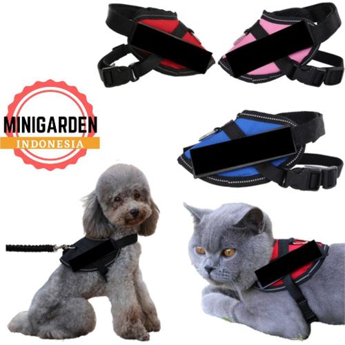 Jual HARNESS ANJING KUCING dog harness reflective rompi hewan tali ...