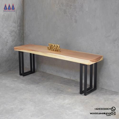 Jual Bangku / bench kursi industrial live edge kayu trembesi - Kab ...