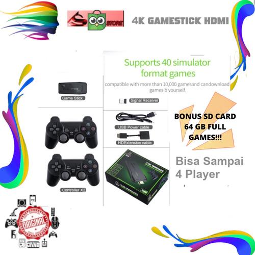 Jual Games Stick 4K HDMI TV Box RETRO Video Game Console wireless ...