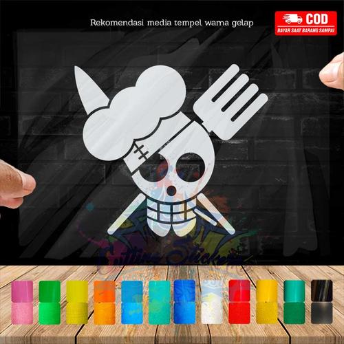 Jual Cutting Stiker Chef Sanji Logo Variasi Motor Mobil Sticker One ...