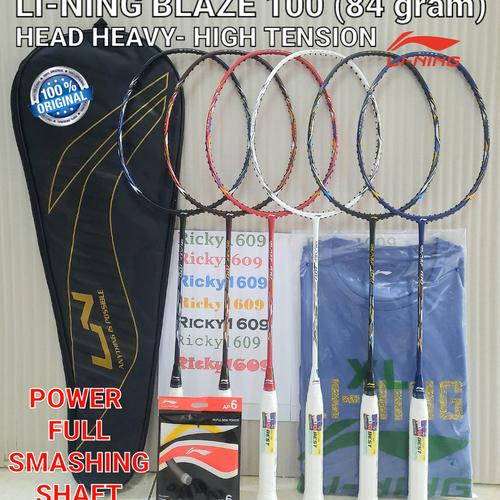 Jual RAKET BADMINTON LINING BLAZE 100 (HEAD HEAVY FRAME) 84 gram ...