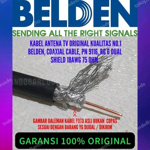 Jual Kabel Antena TV Belden Original 100% RG6 Coaxial RG6 Eceran Meteran - Kota Cimahi ...