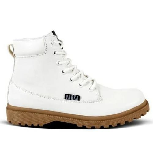 Jual Sepatu Boots Wanita Kulit Keren Elegan - Putih, 37 - Kota ...