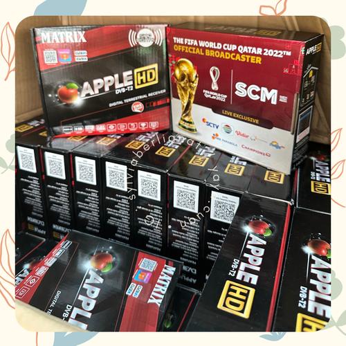 Jual SET TOP BOX TV DIGITAL MATRIX APPLE HD MERAH DVB T2 RECEIVER TV ...