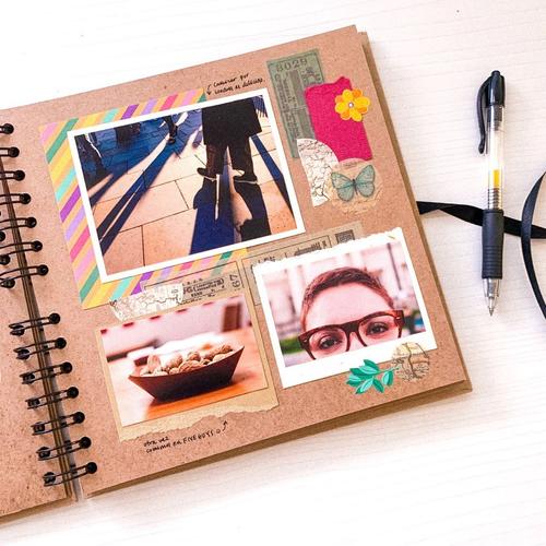 Jual Album Foto Scrapbook Jurnal A5 Vintage Kraft dan Hitam bisa CUSTOM ...