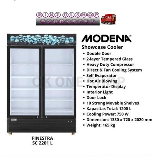 Promo SHOWCASE SC 2201L MODENA FINESTRA SC2201L COOLER SC 2201 L 2 ...
