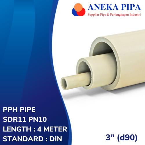 Jual Pipa PP Pipa PPH Size 3 Inch d90 SDR11 PN10 Plain End GB/T ( DIN ...