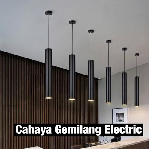 Jual Kap lampu gantung bar tabung minimalis 7w 12w kosongan mr16 stick ...