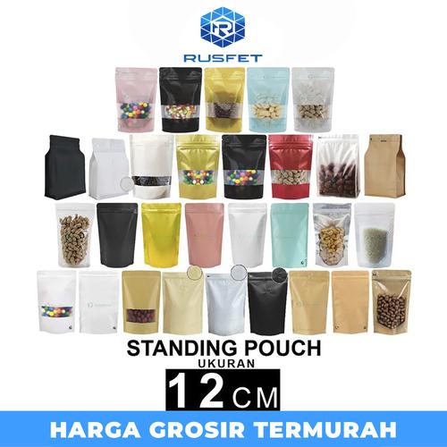 Jual Standing Pouch Variasi Ukuran 12cm Plastik Klip Kemasan Sealer ...