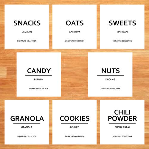 Jual Sticker Toples 6x6cm Stiker Label Vinyl Cookies Permen Snacks ...