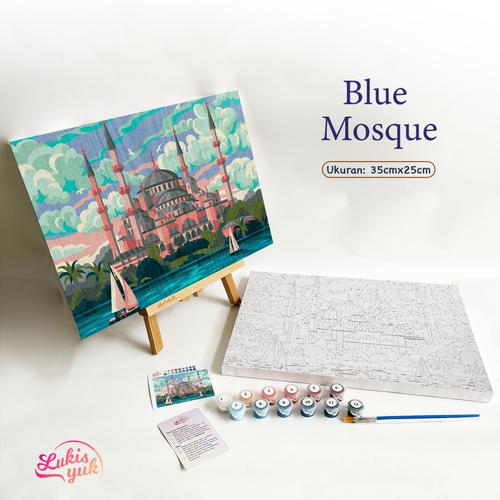 Promo Blue Mosque - Paint by Numbers - 35x25cm - by LukisYuk - Jakarta ...