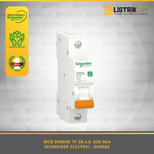 Jual NEW MCB DOMAE 1P 2A s.d. 63A 6kA SCHNEIDER ELECTRIC - DOMF011 ...