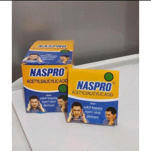 Jual naspro 1 strip 4 tablet obat sakit gigi kepala nyeri otot dan ...
