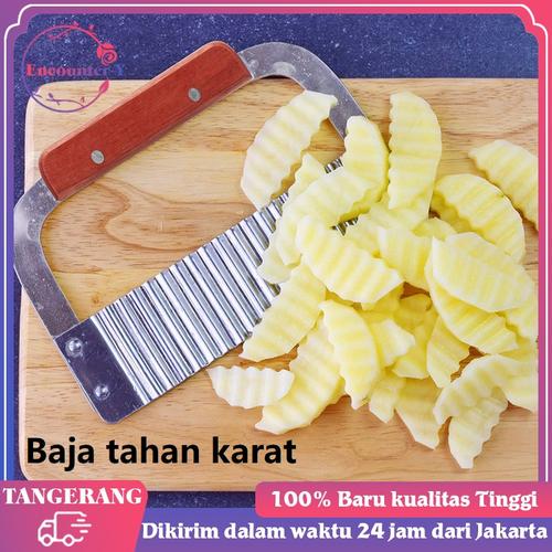 Jual Pisau Zigzag Gerigi Kentang/Pisau Gerigi Kentang/Potato Crinkle ...