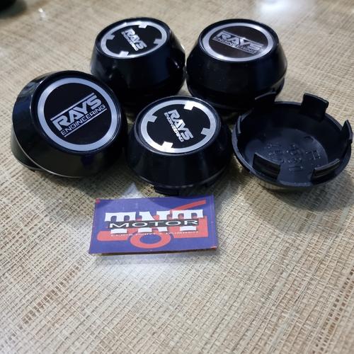 Promo tutup velg dop velg racing variasi 6.5cm kerucut hitam plat hitam ...