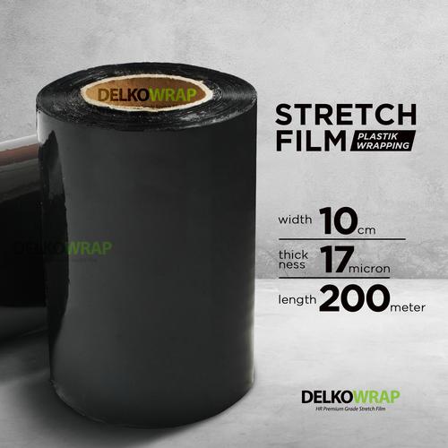 Jual Plastik Wraping ; Stretch Film Delkowrap Pembungkus HITAM 10 X 200 ...