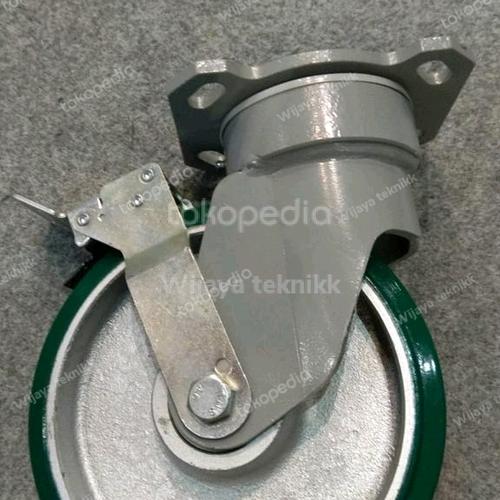 Jual Deskripsi Roda pu 8 inch heavy duty Roda Pu 8 " heavy duty 1 ton ...