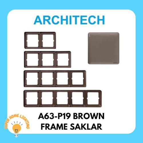 Jual [SHL] Architech Infinity Brown FRAME BINGKAI Stop Kontak/SAKLAR ...