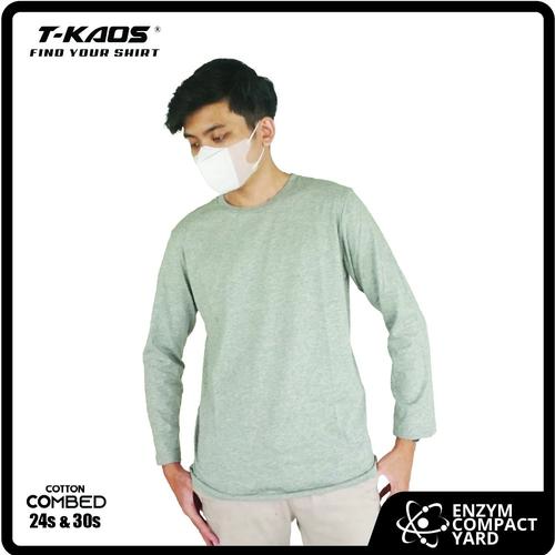 Jual KAOS POLOS MISTY COTTON COMBED S - L | LENGAN PANJANG - Misty Grey ...