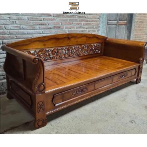 Jual Bale Bale Daybed Resban Bagong Ukir Kayu Jati - Ukir Anyam Plus ...