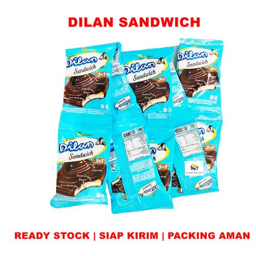 Jual Dilan Sandwich 3in1 Biskuit Sandwich Cokelat RENCENG (isi 10 pcs ...