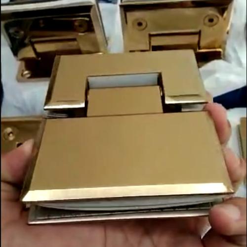 Promo Engsel Pintu Kaca Shower Hinge Dekkson Glass to Glass 180° Gold ...