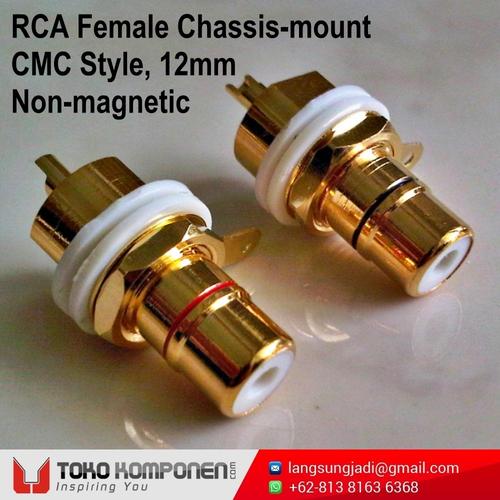 Jual RCA female chassis connector, CMC style m1, pair - Kab. Bogor ...
