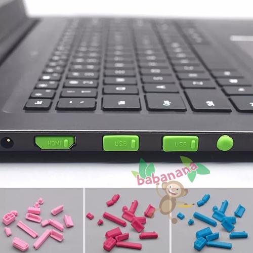 Jual 16pcs laptop port cover anti dust tutup pelindung debu usb type c ...