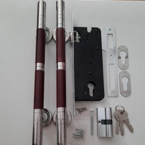 Jual SET 2 PCS Pull handle pintu suling 3/4 30 cm + kunci pintu body ...