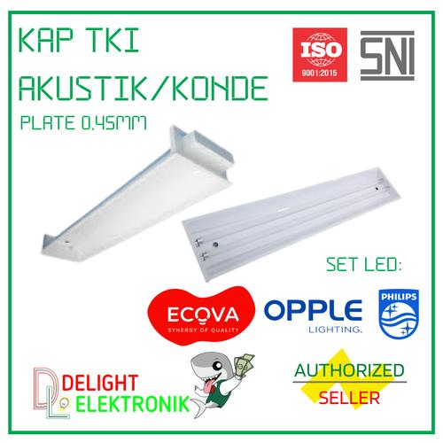 Jual KAP LAMPU TKI AKUSTIK/KONDE 1X18 2X18 1X36 2X36 0,45mm PLATE ...