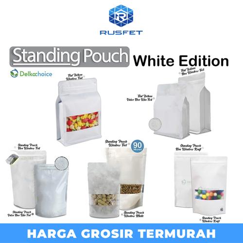 Jual Standing Pouch VARIAN PUTIH DELKOCHOICE Plastik Klip Kemasan ...