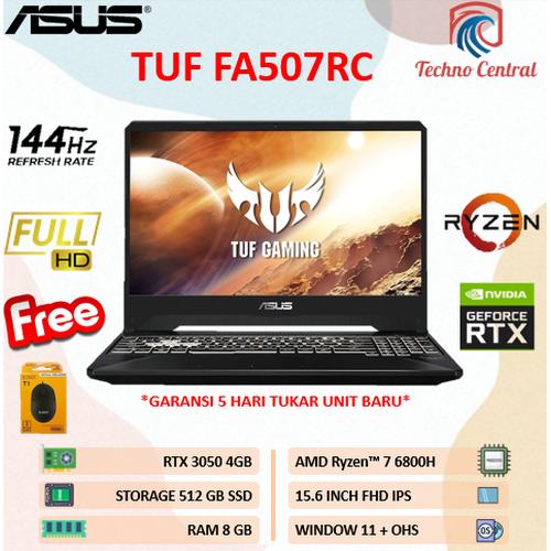 Promo ASUS TUF FA507RC R735B6GO RTX3050 4GB/ RYZEN 7 6800H 8GB 512SSD ...