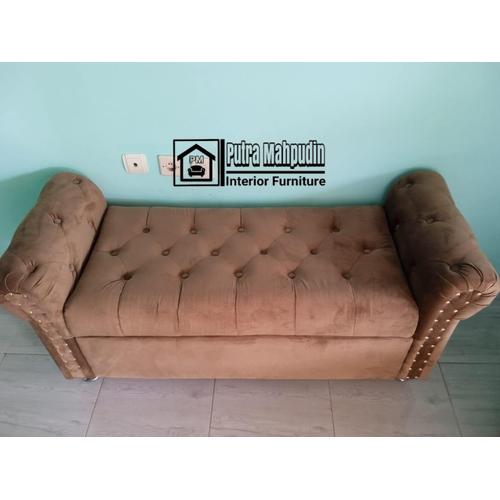 Promo Sofa Bench minimalis box storage sandaran tangan pilih warna ...