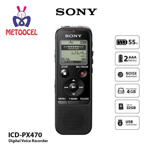 Promo SONY ICD-PX470 Digital Voice Recorder Mic Outdor Recording ...