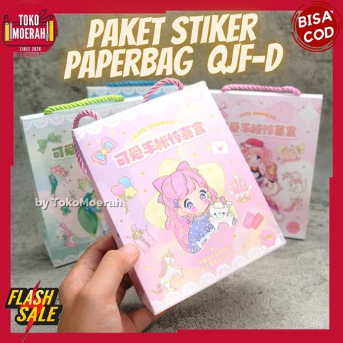 Jual STIKER PAPERBAG QJF-D STICKER PAPER BAG QJF D PAKET STIKER LENGKAP ...