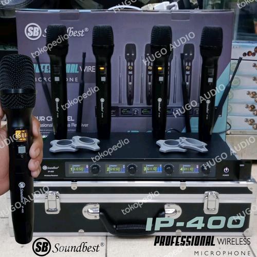 Jual MIC WIRELESS ISI 4 SOUNDBEST IP400 IP 400 ORIGINAL - Jakarta Barat ...