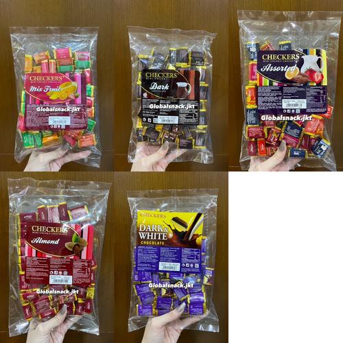Jual CHECKERS MINI CHUNKY CHOCOLATE DARK CHOCOLATE / MIX FRUIT / DARK ...