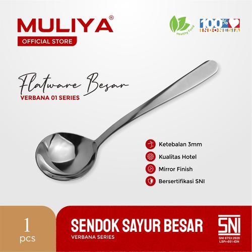 Promo Sendok Sup Besar / Gravy Ladle Verbana Mirror Finish Muliya (1 ...