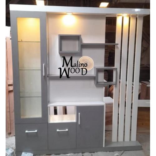 Jual PT-01 Partisi kayu solid sekat pembatas ruangan room divider rak ...