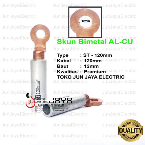 Jual Scun Bimetal AL-CU 120mm (Skun Kabel AL CU 120) type ST / DTL-2 ...