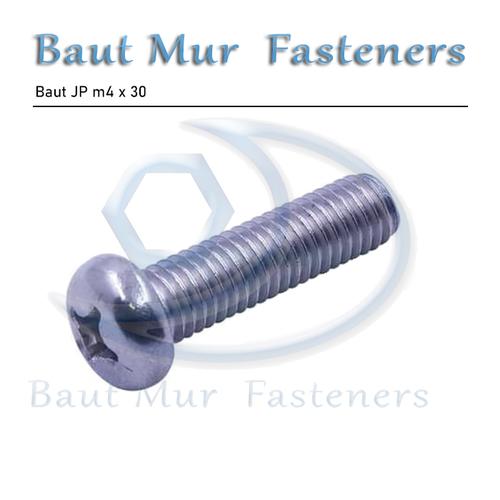 Jual Baut JP 4 x 30 / Baut JP M4 / Baut Obeng Plus ISI 100PCS - Jakarta ...