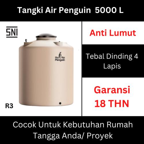 Jual Tandon Tangki Toren Air Plastik Penguin 5000 liter R3 General Tank ...