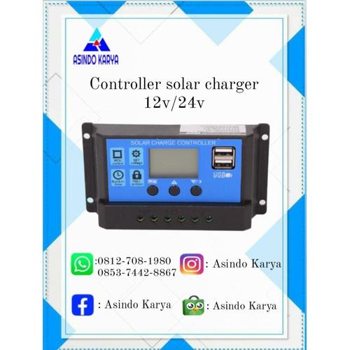 Jual Solar Charge Controller 10A 20A 30A Cell PWM Pengisi Daya Surya 12V24V - 20 - Kab. Karimun ...