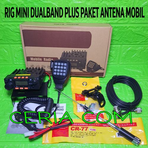 Jual RADIO RIG MINI DUALBAND PLUS ANTENA MOBIL CR77 RIG MINI WEIRCOM ...