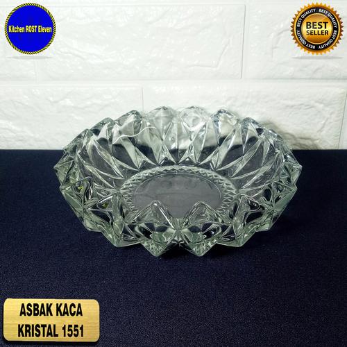 Jual asbak kaca tebal motif kristal jumbo / asbak sk 1551 kig / asbak ...