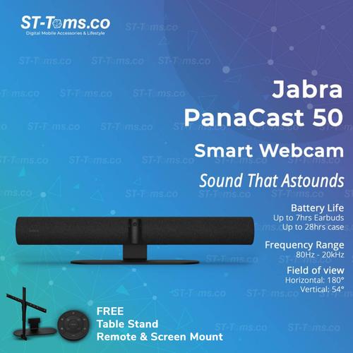 Jual Jabra PanaCast 50 Smart Webcam 4K Ultra HD - Table Stand - Jakarta ...