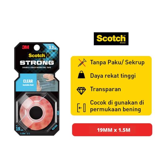Promo Scotch 3M Perekat Double Side Clear Mounting Tape 410-S19 19MM X 1.5M - Kab. Bekasi - 3M ...